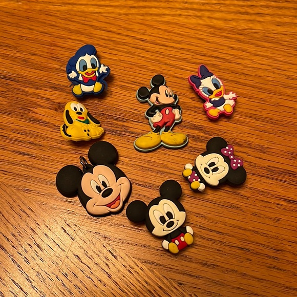 Other | Disney Charms Jibbitz Croc Mickey Minnie Mouse Necklace Charms ...